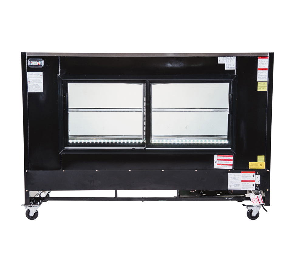 Pro Kold DDC-60B, 56" Refrigerated Deli display case, w/ BLACK EXTERIO – Texas Best Restaurant ...
